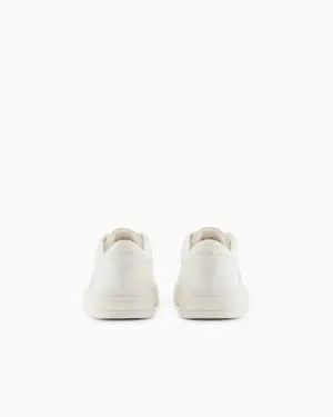 Armani Exchange Sneakers With Webbing And Rubber Sole - Two-tone