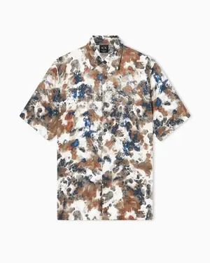 Armani Exchange Viscose Twill Shirt - Patterned