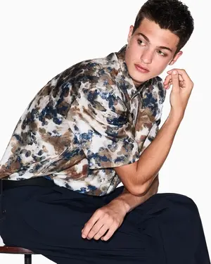Armani Exchange Viscose Twill Shirt - Patterned