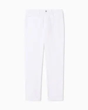 Armani Exchange Slim-fit Five-pocket Jeans In Stretch Denim Essential - White