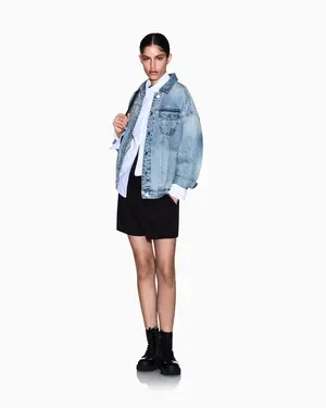 Armani Exchange Rigid Indigo Denim Jacket