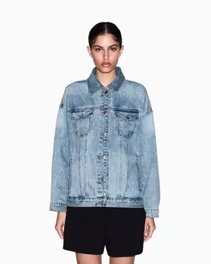 Armani Exchange Rigid Indigo Denim Jacket