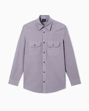Armani Exchange Cotton Ripstop Shirt - Black