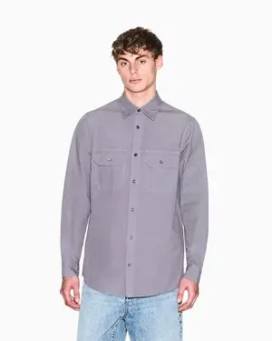 Armani Exchange Cotton Ripstop Shirt - Black
