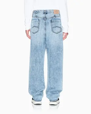 Armani Exchange Loose Fit Denim Wash Basic Jeans