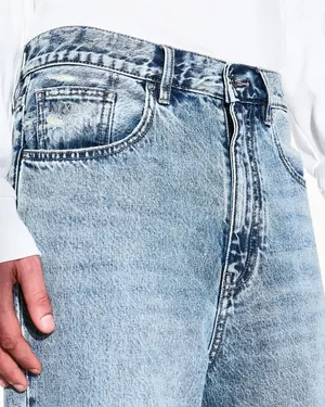 Armani Exchange Loose Fit Denim Wash Basic Jeans