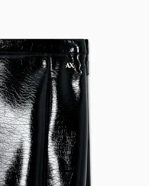 Armani Exchange Vinyl Effect Maxi Skirt