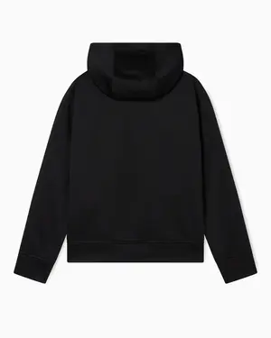 Armani Exchange Zip-up Hoodie With Gold Patch