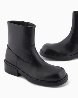 Armani Exchange Square-toe Camperos Ankle Boots