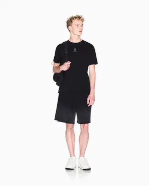 Armani Exchange Slim-fit T-shirt In Ribbed Cotton