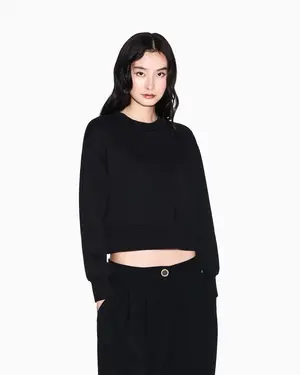 Armani Exchange Bonded Stretch Cotton Sweatshirt