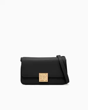Armani Exchange Clutch Mini Bag In Coated Fabric - Black