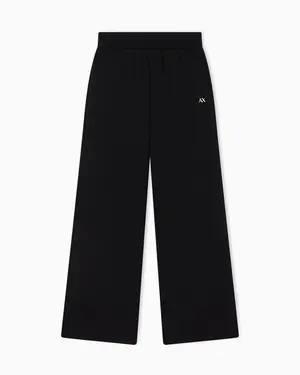 Armani Exchange Jogger Trousers In Bonded Fabric - Black