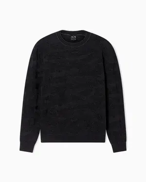 Armani Exchange Fine-weave Mercerized Cotton Crew Neck Sweater