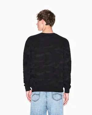 Armani Exchange Fine-weave Mercerized Cotton Crew Neck Sweater