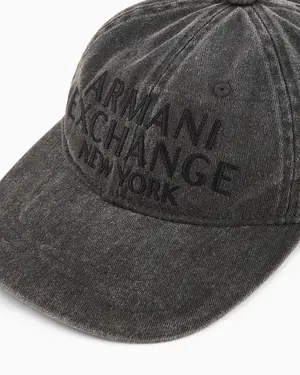 Armani Exchange Used-effect Visor Hat