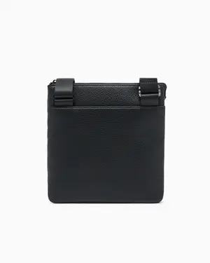 Armani Exchange Faux Leather Shoulder Bag With Logo