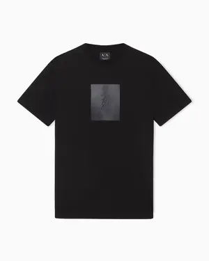 Armani Exchange Regular Fit Cotton T-shirt - Black