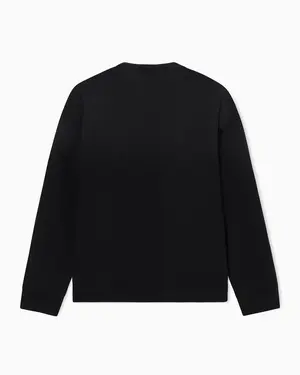 Armani Exchange Used-effect Crewneck Sweatshirt With Logo