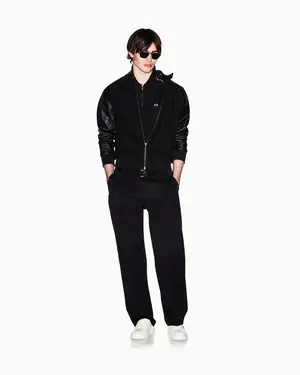 Armani Exchange Classic Cotton Piqué Polo Shirt - Black