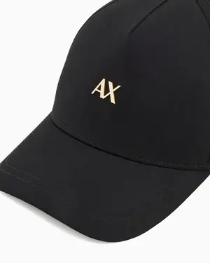 Armani Exchange Cotton Twill Cap With Embroidered Logo