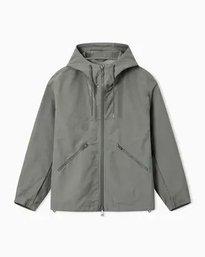 Armani Exchange Technical Fabric Windbreakers - Grey