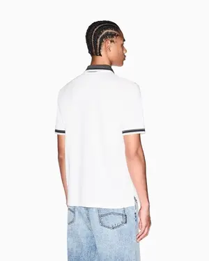 Armani Exchange Cotton Polo Shirt - White