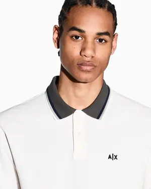 Armani Exchange Cotton Polo Shirt - White