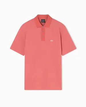 Armani Exchange Cotton Polo Shirt - Red