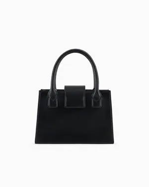 Armani Exchange Tote Bag In Coated Fabric - Black