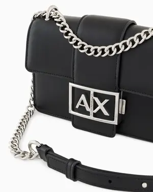 Armani Exchange Crossbody Messenger Bag - Black
