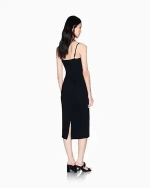 Armani Exchange Ottoman Midi Dress With Zip