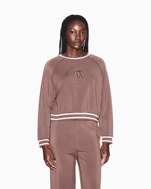 Armani Exchange Crewneck Sweatshirt With Embroidered Logo