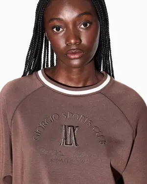 Armani Exchange Crewneck Sweatshirt With Embroidered Logo