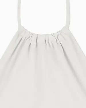 Armani Exchange Cropped Top In Scuba Fabric
