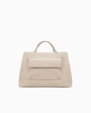 Armani Exchange Handbag With Shoulder Strap With Logo - Beige