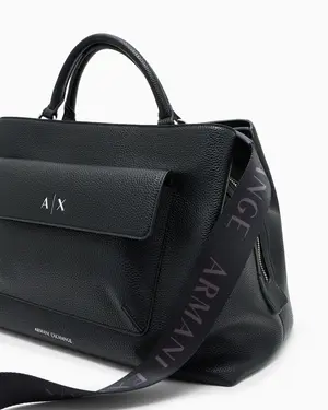 Armani Exchange Handbag With Shoulder Strap With Logo - Black