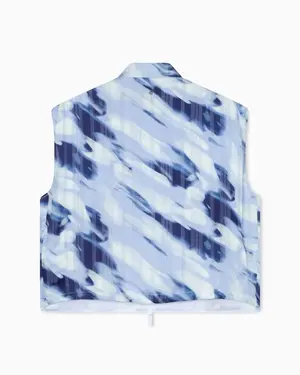 Armani Exchange Padded Vest With Printed Stripes