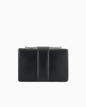 Armani Exchange Crossbody Messenger Bag In Coated Fabric - Black