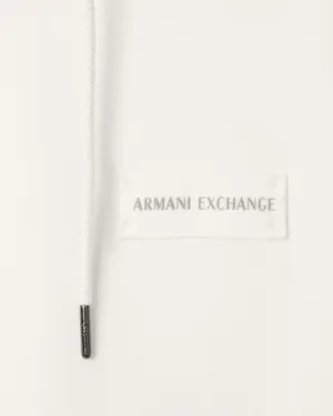 Armani Exchange Zip-up Cotton Sweatshirt - White