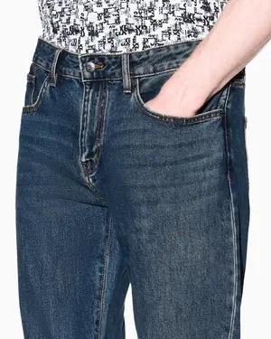 Armani Exchange Slim Fit Delavé Comfort Denim Jeans