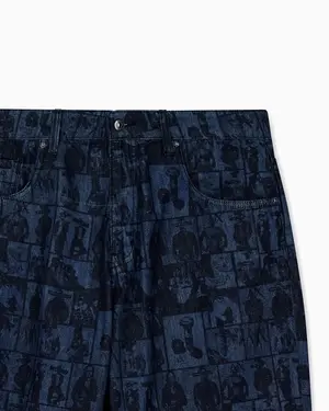 Armani Exchange Light Wash Denim Shorts