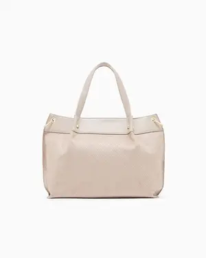 Armani Exchange Fabric Shopper With Allover Logo