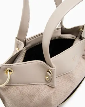 Armani Exchange Fabric Shopper With Allover Logo