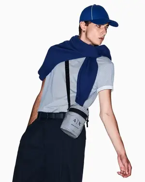 Armani Exchange Cotton Hat - Blue
