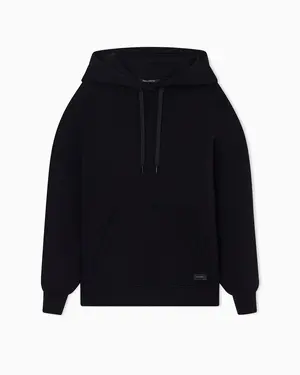 Armani Exchange Scuba Fabric Hoodie - Black