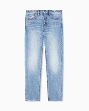 Armani Exchange Skinny Jeans In Stretch Denim Classic Wash - Blue