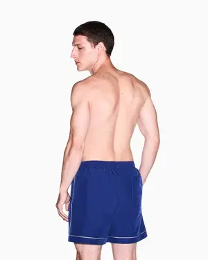 Armani Exchange All-over Graphic Print Swimsuit - Blue