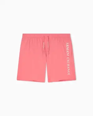 Armani Exchange Swimsuit With Side Logo Red