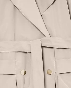 Armani Exchange Double-breasted Trench Coat With Belt
